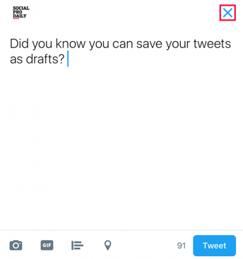 Here's How to Save Tweets as Drafts on Twitter
