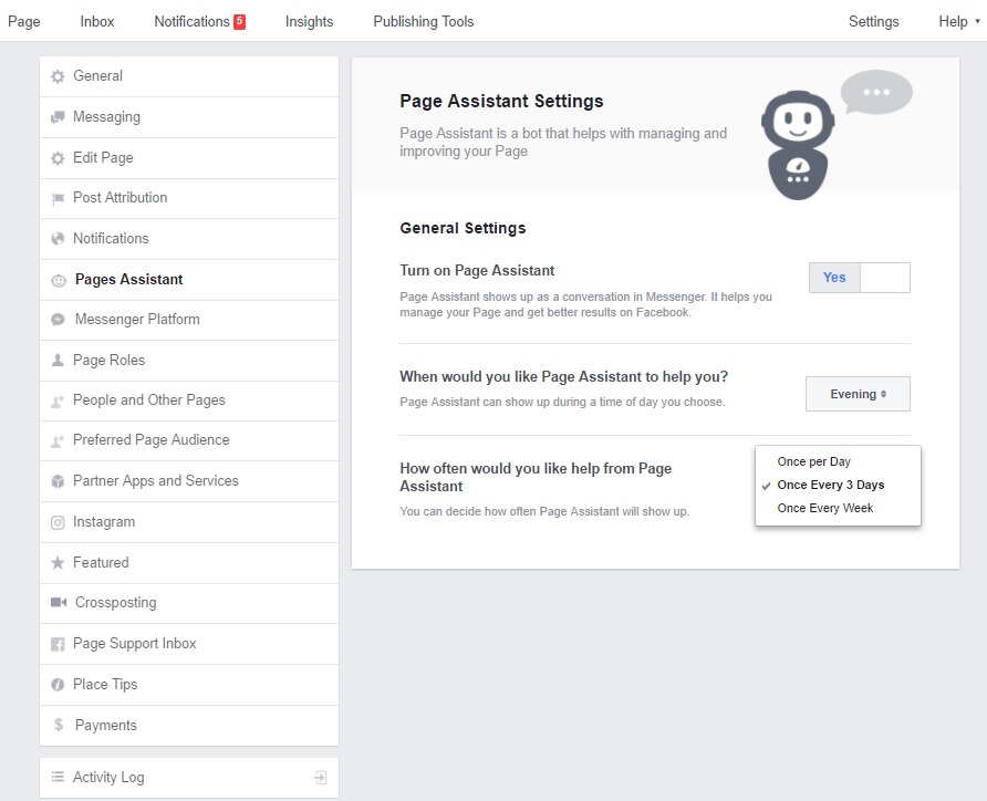 Is Facebook Rolling Out a Messenger Chat Bot for Page Administrators?