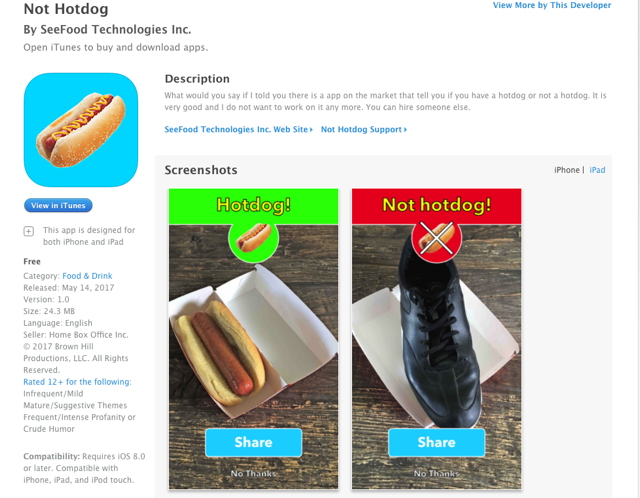 Silicon Valley Fans, Rejoice! Jian-Yang's Not Hotdog App Is Now ...