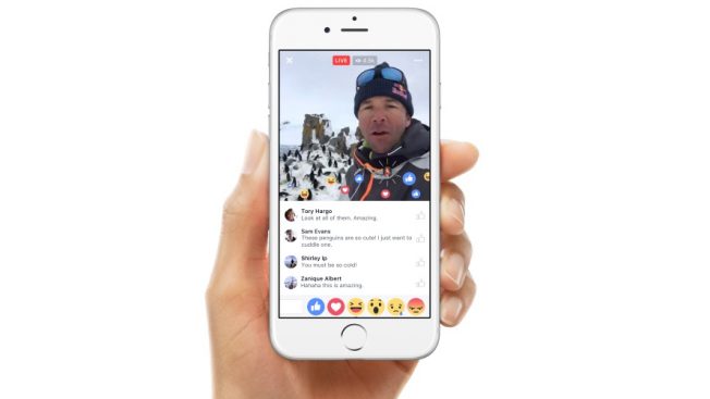 Some Users Can Go Live Directly via Facebook Camera