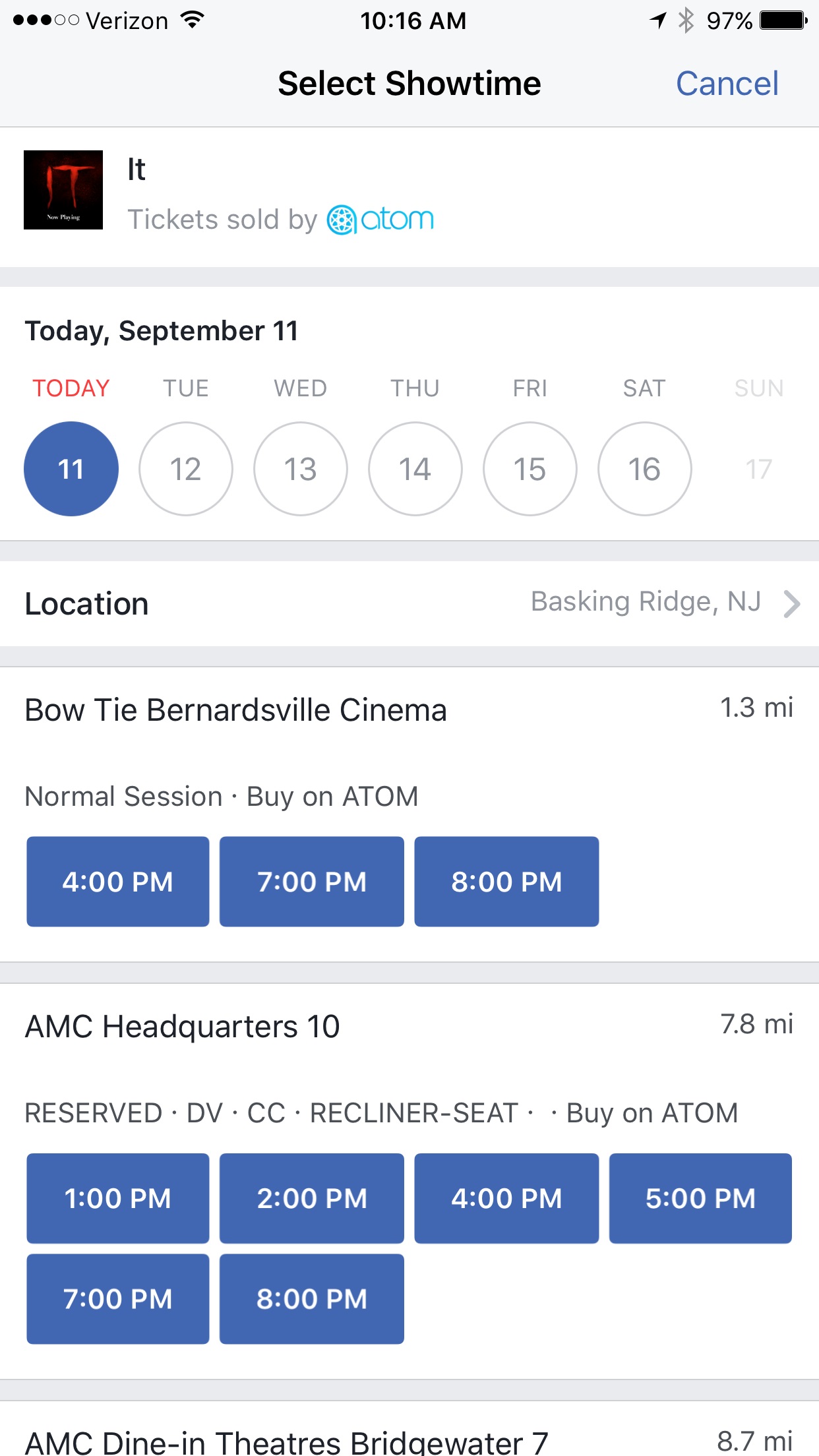 Take In a Film With Facebook