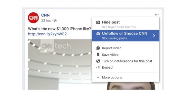Facebook Is Considering Allowing Users to Hit the Snooze Button