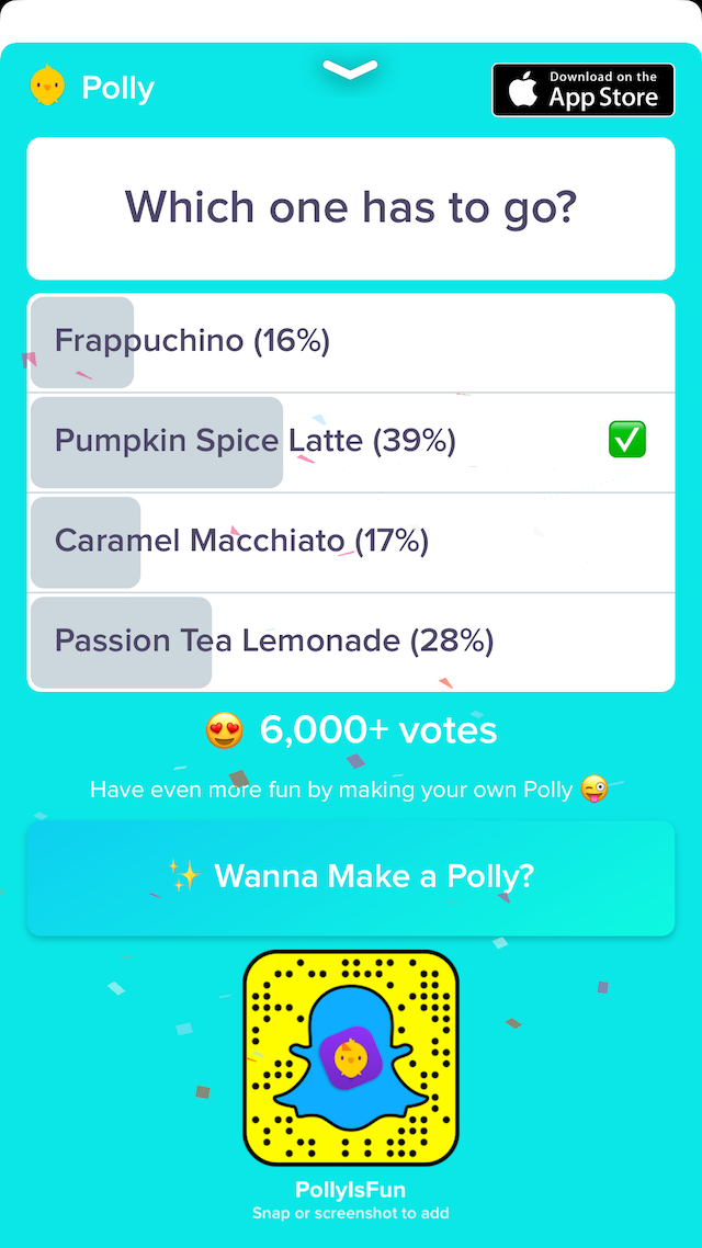 Polly's Social Polling App Is a Hit With Teens on Snapchat