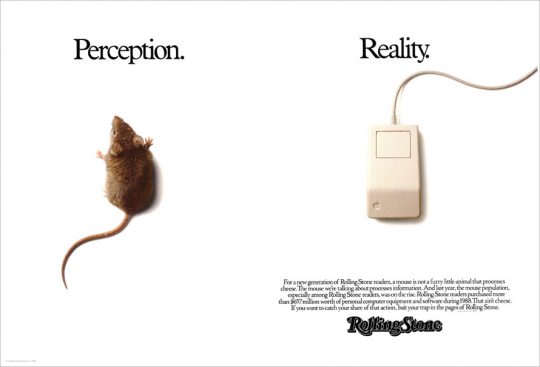 'Perception vs. Reality.' A Look Back at Rolling Stone's Greatest Ad ...