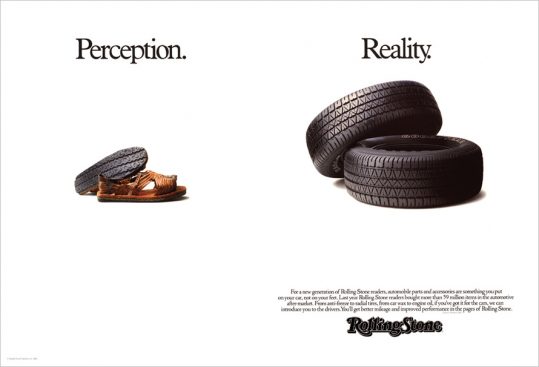 'Perception vs. Reality.' A Look Back at Rolling Stone's Greatest Ad ...