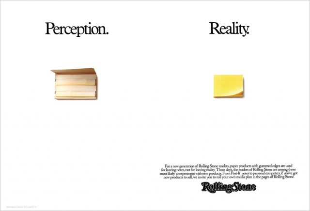 'Perception vs. Reality.' A Look Back at Rolling Stone's Greatest Ad ...