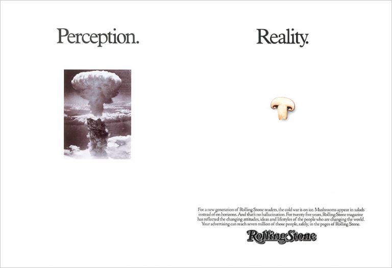 'Perception vs. Reality.' A Look Back at Rolling Stone's Greatest Ad ...