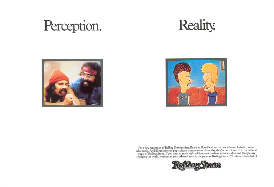 'Perception vs. Reality.' A Look Back at Rolling Stone's Greatest Ad ...