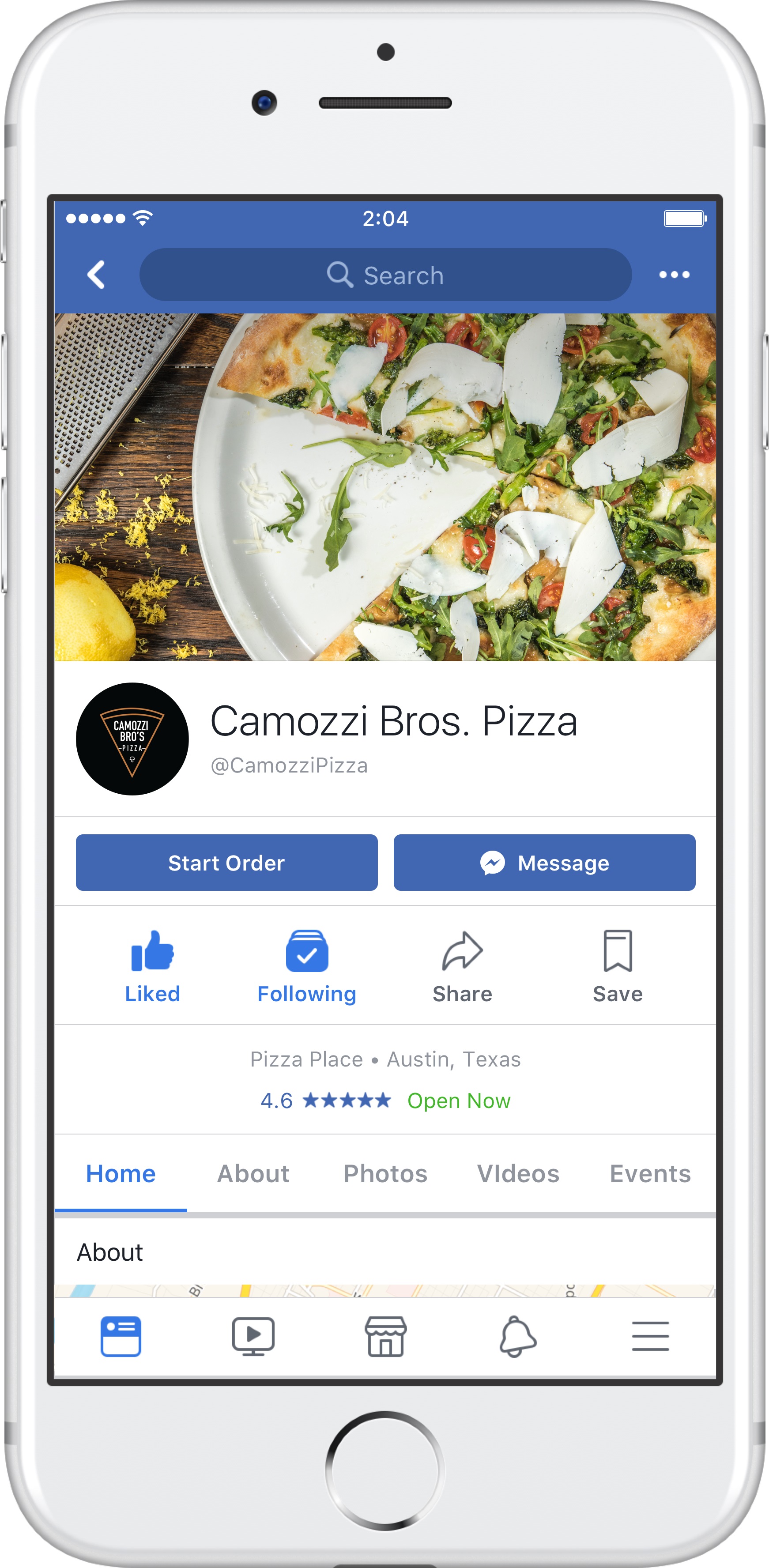 You Can Now Order Food on Facebook Without Leaving the App