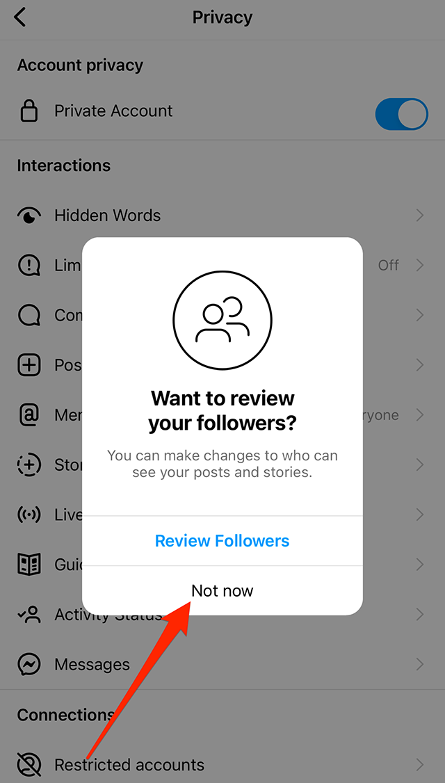 Instagram: How to Make Your Account Private