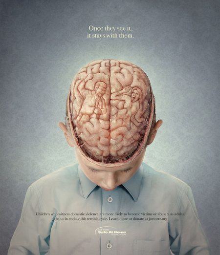 Domestic Abuse Is Carved Into Children's Brains in These Unsettling ...