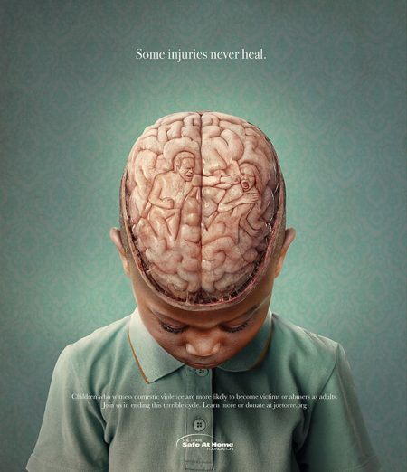 Domestic Abuse Is Carved Into Children's Brains in These Unsettling ...