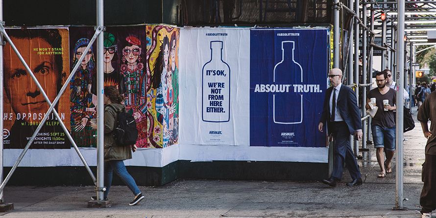 Absolut Reintroduces Itself to New Yorkers With Out-of-Home Work ...