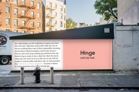 Hinge Tells Charming Dating Stories in Long-Copy, Site-Specific Ads in NYC