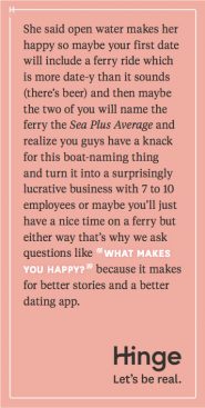 Hinge Tells Charming Dating Stories in Long-Copy, Site-Specific Ads in NYC