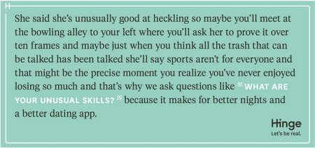 Hinge Tells Charming Dating Stories in Long-Copy, Site-Specific Ads in NYC