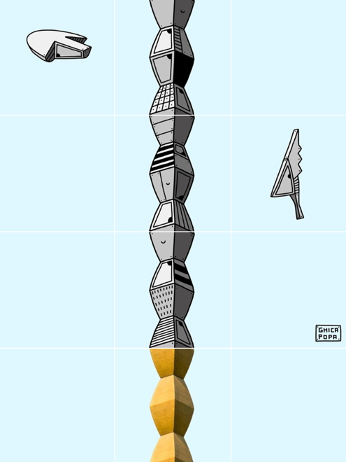 These Creatives Turned Brancusi's Endless Column Into an Endless Scroll ...