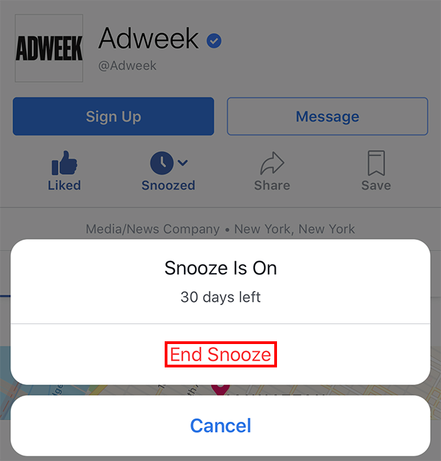 Facebook: Here's How to Snooze a Friend, Page or Group