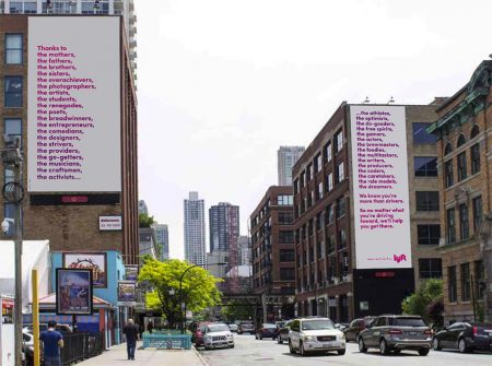 Lyft Wrote Giant Thank-You Notes to Its Drivers on These Out-of-Home Ads