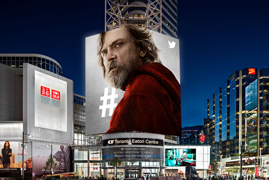 How Twitter Celebrated The Last Jedi in Style With Real-Time Billboards