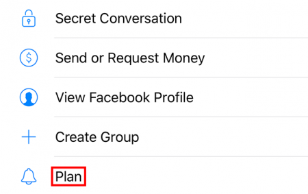 Facebook Messenger: Here's How to Create a Plan Within a Conversation