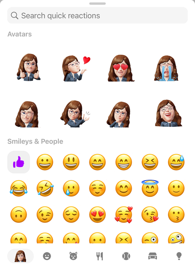 Messenger: How to Change a Conversation's Quick Reaction