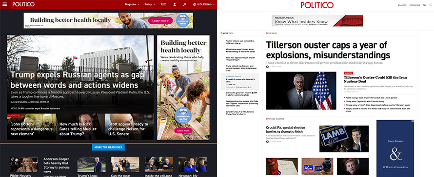 In the Era of Trump, Politico Redesigned Its Website to Adapt to the ...