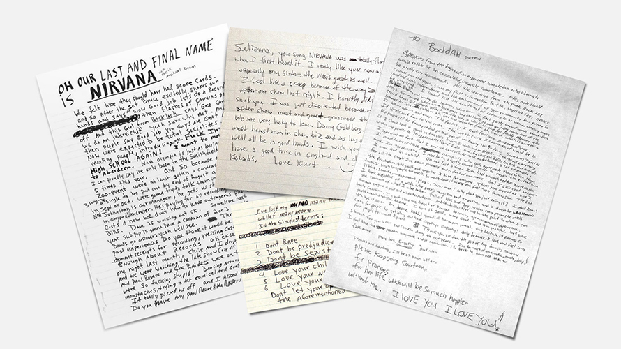 The Handwritings of Kurt Cobain, David Bowie and John Lennon Are Now ...