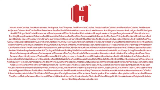 Hotels.com Booked the Longest URL in Internet History to Prove It Has ...