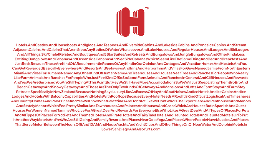 Hotels.com Booked the Longest URL in Internet History to Prove It Has ...