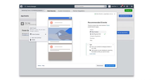 Facebook Codeless Events Setup for Apps Is Now Available