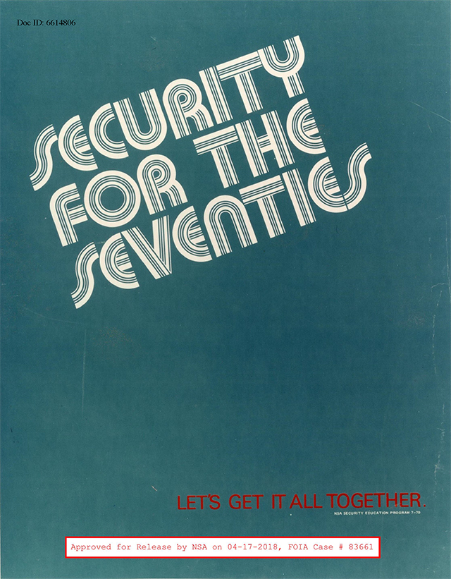 Check Out 10 Vintage, Recently Declassified Posters Created to Keep NSA ...