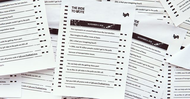 Lyft Erected a Mural of Unused Ballots to Show What It Looks Like When ...