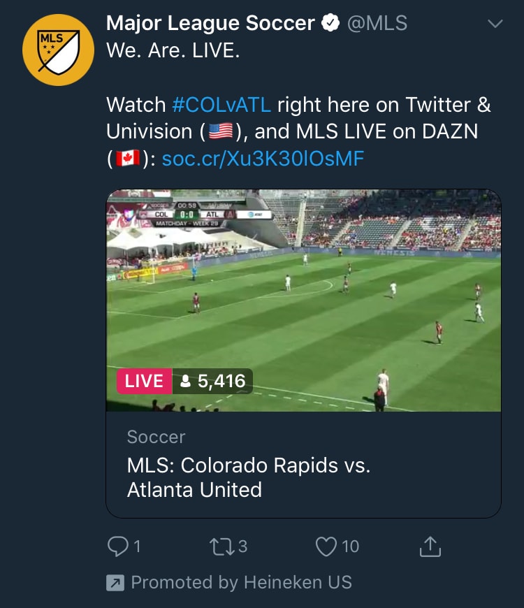 Major League Soccer Gets a Social Kick From Video, Both Live Matches ...