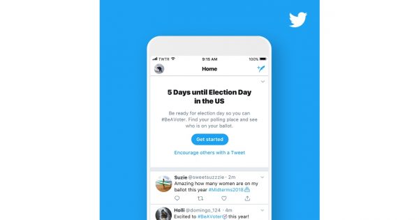 Twitter Starts Spreading the Word About the 2018 U.S. Midterm Election