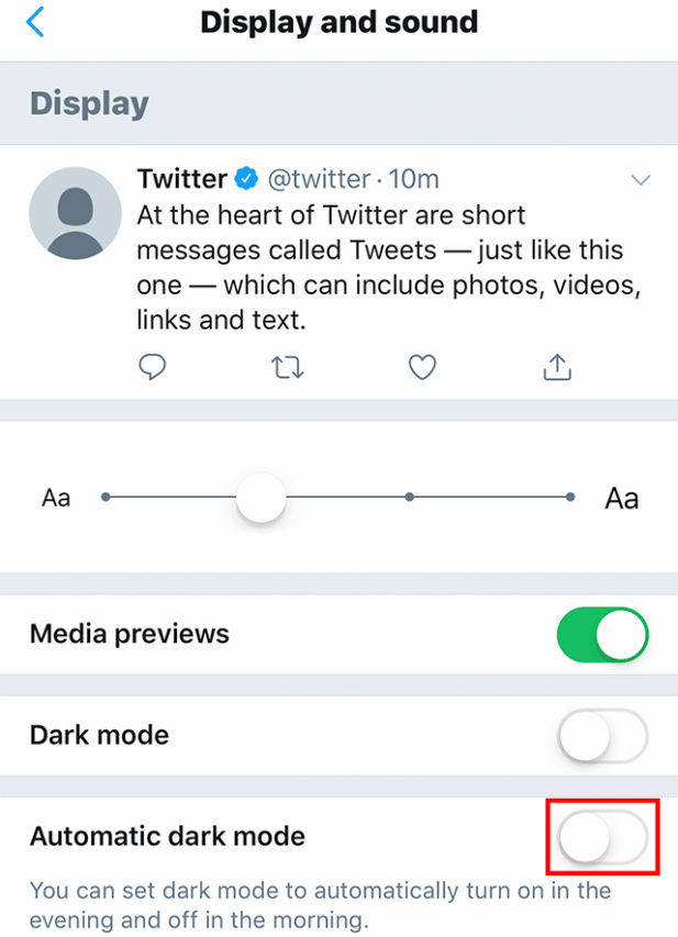 Twitter: Here's How to Turn On Automatic Dark Mode on iOS