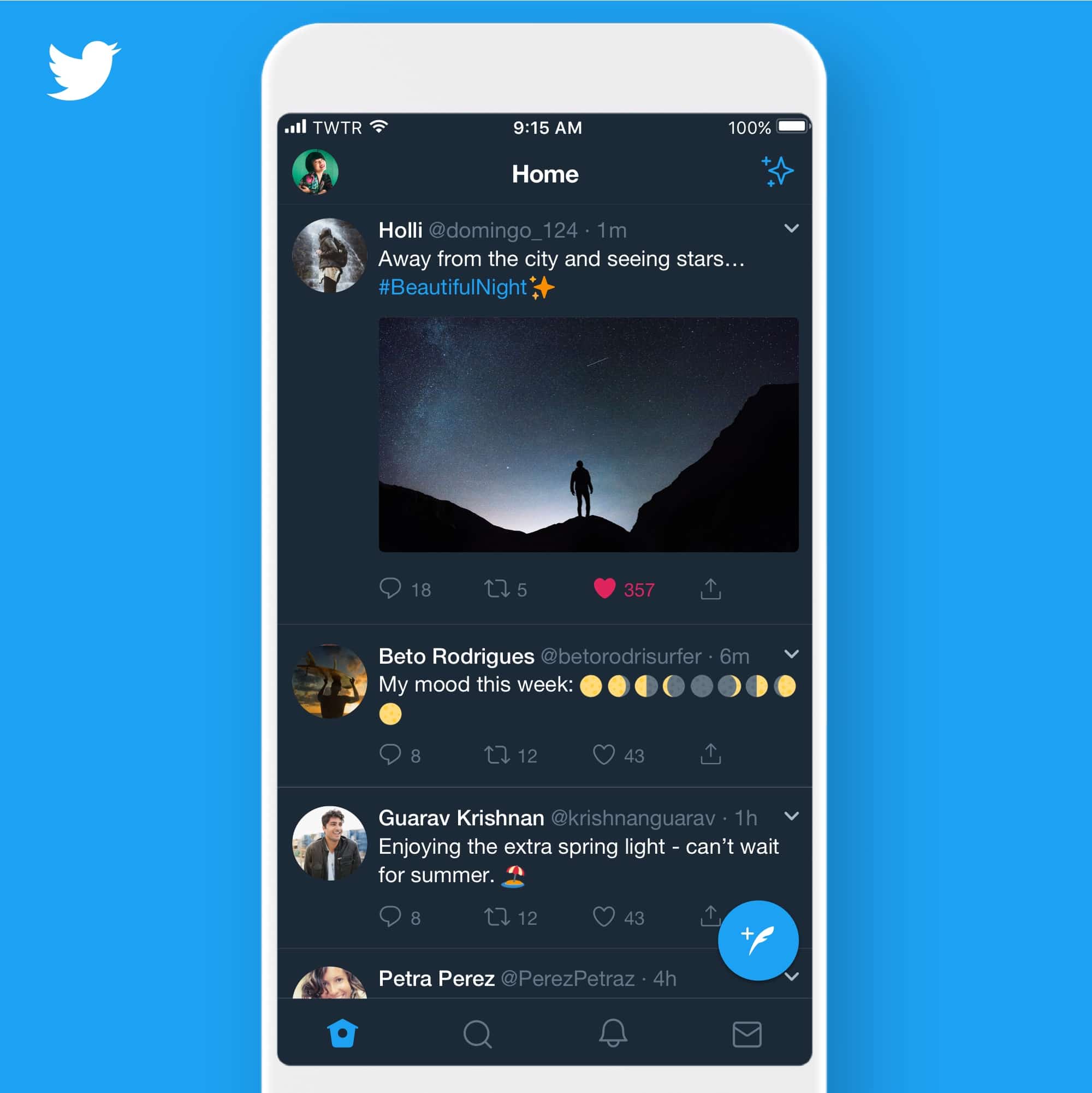 Twitter’s Dark Mode Gets Darker and Automatic for Its iOS Users