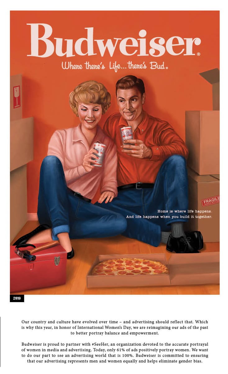 For Women's Day, Budweiser Revived and Reimagined 3 of Its Ads From the ...