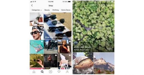Instagram’s Revamped Explore Tab Puts More of a Focus on Shopping and IGTV