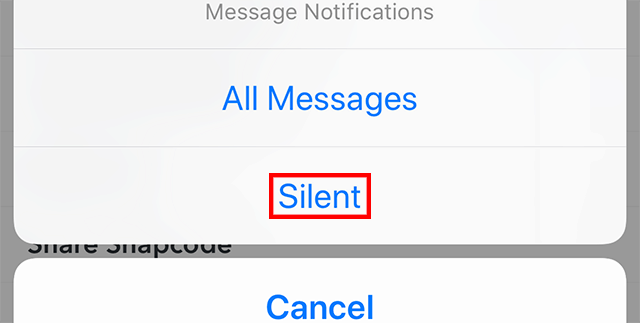 Snapchat: Here's How to Turn Off Message Notifications for a Chat