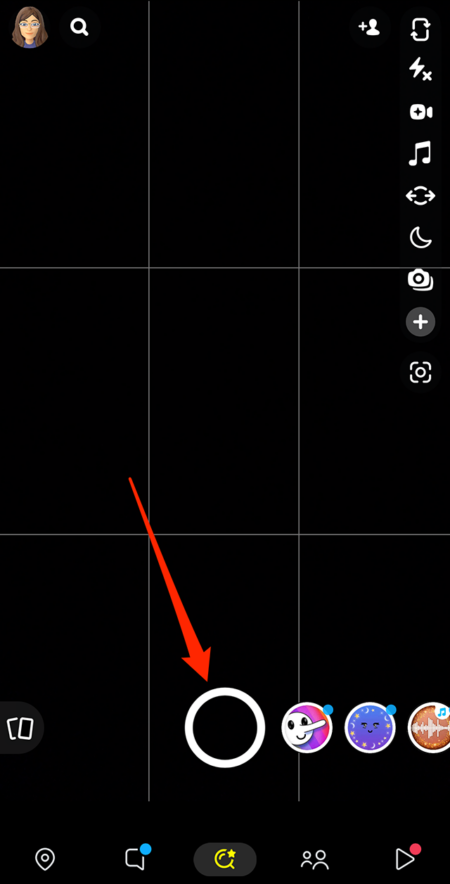Snapchat: How to Take Snaps Using a Grid