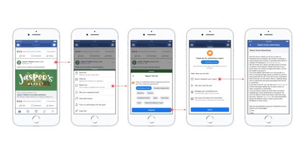 Facebook Rolled Out a Tool in the U.K. for Users to Report Scam Advertising