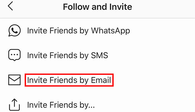Instagram: Here's How to Invite Friends Via Email
