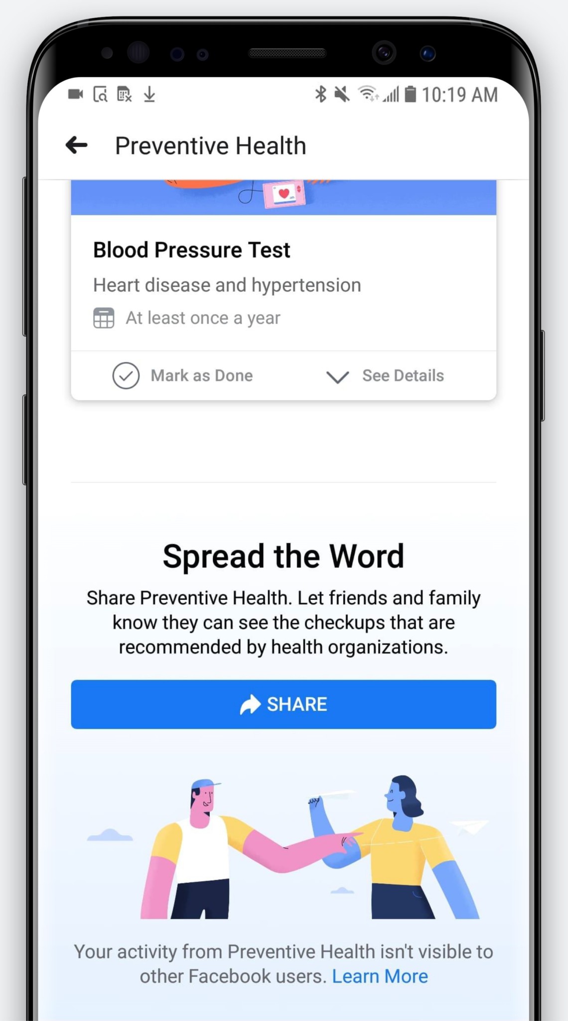 Facebook Prescribes a Preventive Health Tool in the U.S.