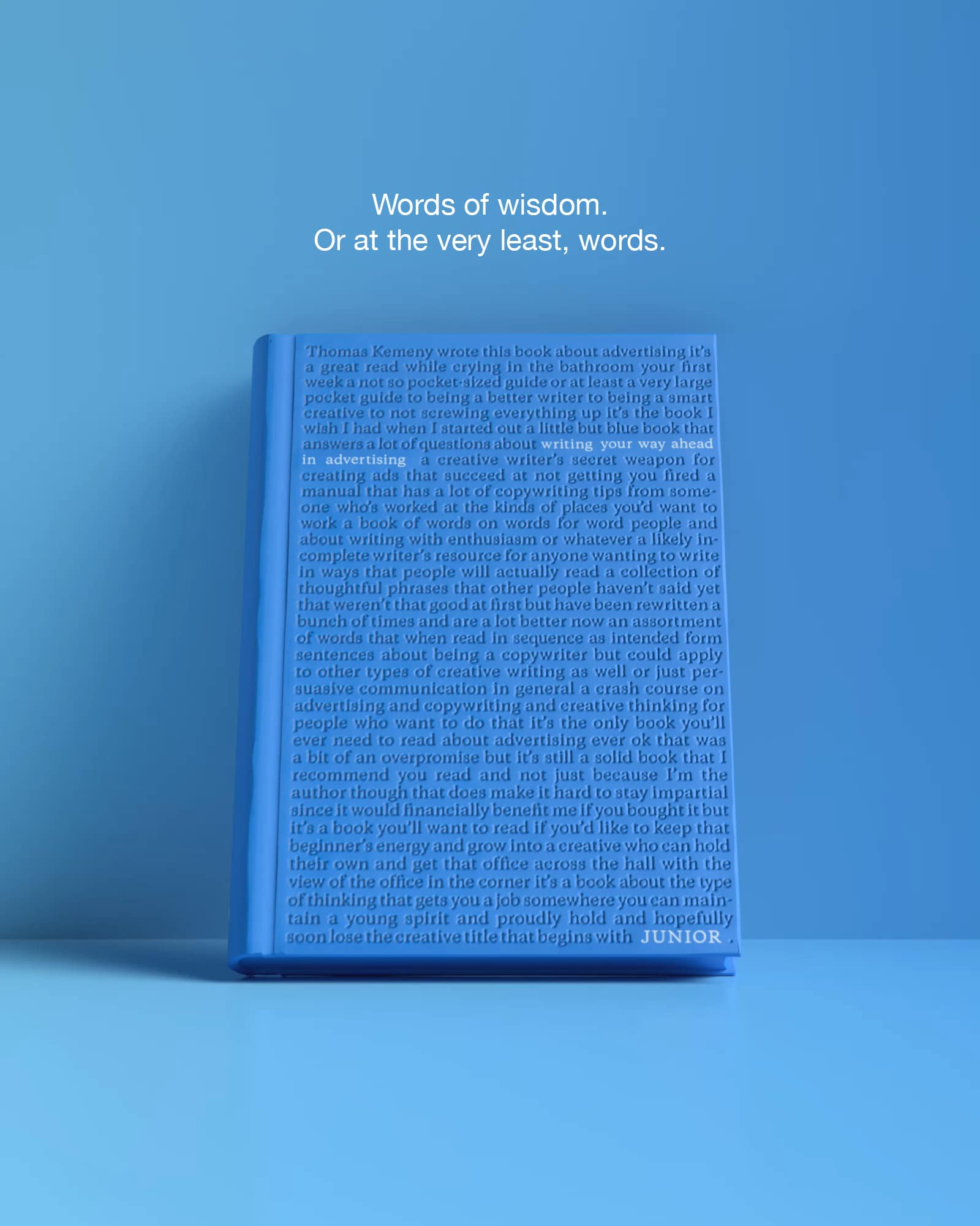 Here's How You Write Ads for a Book About Writing Ads