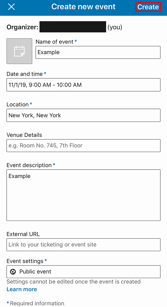 LinkedIn: Here's How to Create an Event