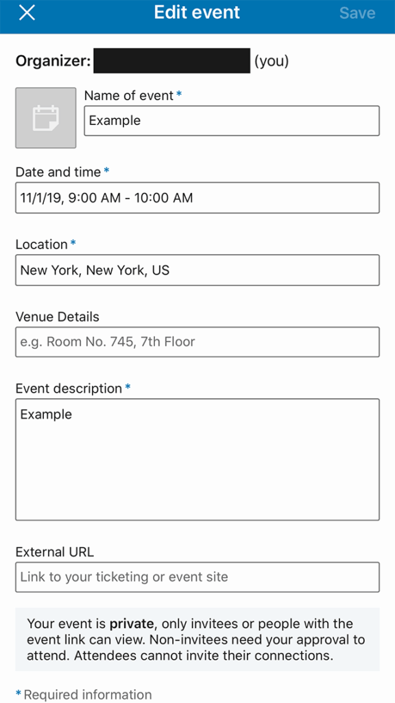 LinkedIn: Here's How to Edit an Event