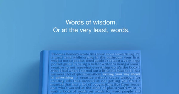 Here's How You Write Ads for a Book About Writing Ads