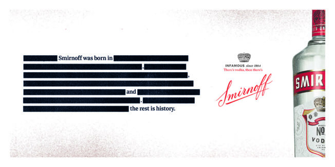 Smirnoff Embraces Its Wild Backstory with 'Infamous Since 1864' Global ...