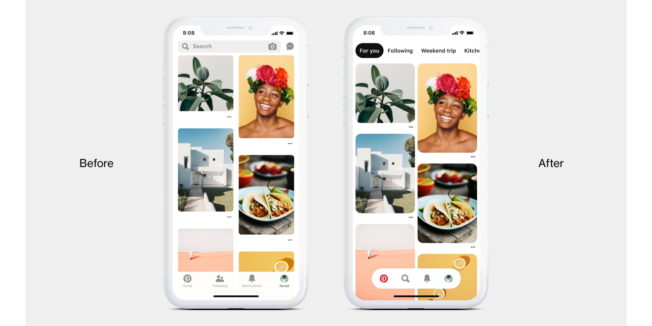 Pinterest Refreshes Its iOS and Android Apps